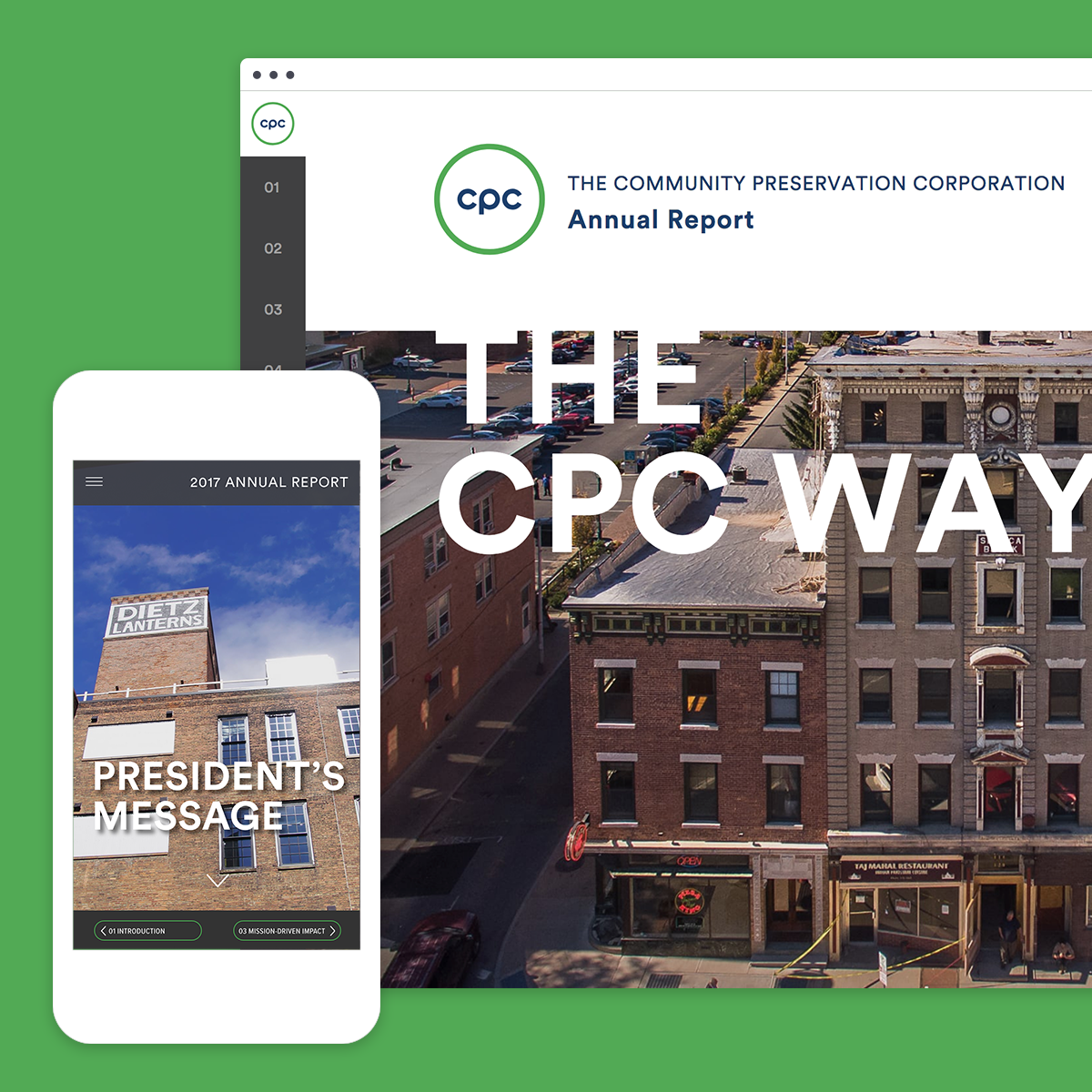 The Community Preservation Corporation Annual Report 2017 | Suka Creative